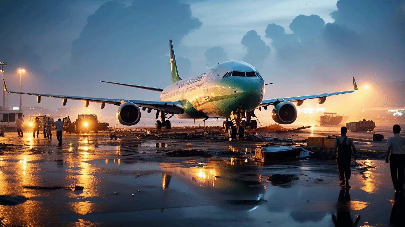 EVA Air Boeing 777 Sustains Wing Damage in Tan Son Nhat Airport Incident