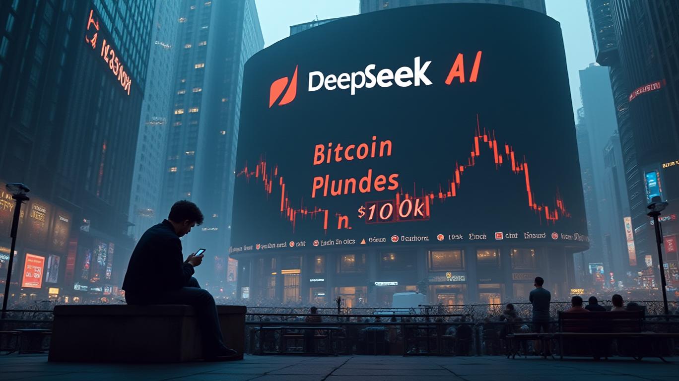 "Bitcoin Plunges Below $100K as China's DeepSeek AI Shakes Markets"
