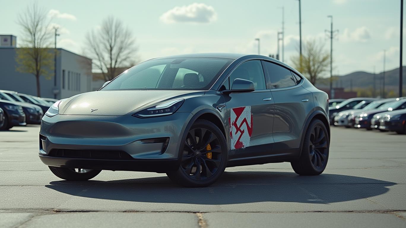 Tesla Cybertruck Vandalized with Swastika: Shocking Attack on Jewish Owner