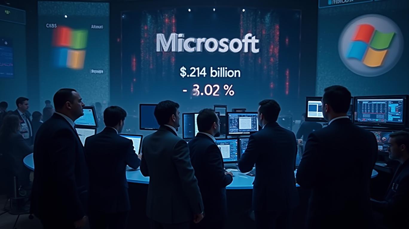 Microsoft's $8.214 Billion Trading Day Sees Stock Slide 3.02% Amid Data ...